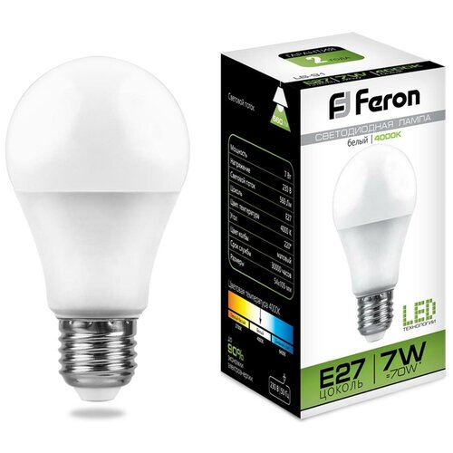 Лампочка светодиодная Feron LB-91, 25445, 7W, E27 (комплект 10 шт.)