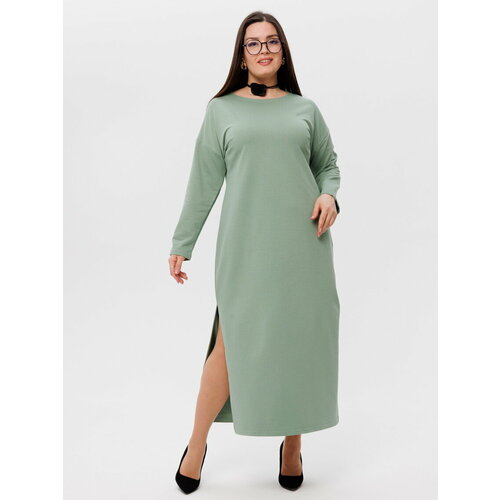 Платье Elena Tex, размер 54, зеленый