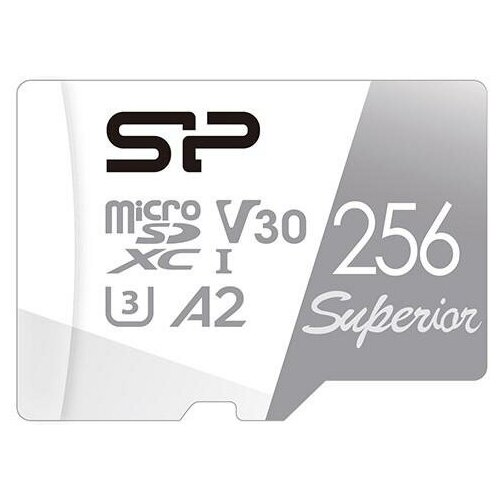 Флеш карта microSD 256GB Silicon Power Superior A2 microSDXC Class 10 UHS-I U3 Colorful 100/80 Mb/s