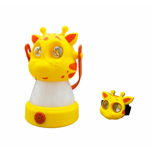 Светильник-ночник жираф светодиодный с налобным фонариком