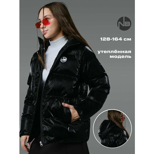 Кожаная куртка Nota Bene, размер 170, черный