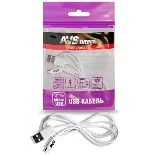 Кабель AVS micro USB (1м) MR-311