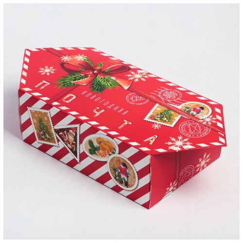 Сборная коробка‒конфета «Новогодняя почта», 18 × 28 × 10 см (5 шт)
