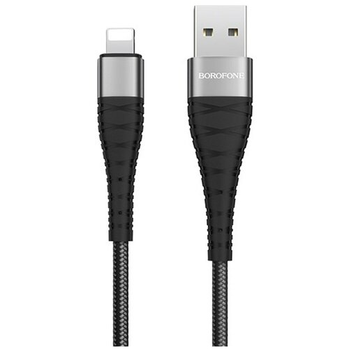 Кабель USB - Apple lightning Borofone BX32 Munificent 5A, 100 см, Чёрный