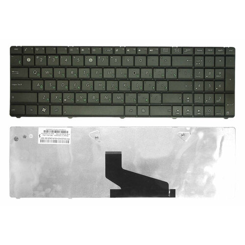 Клавиатура для Asus K73TK, русская, черная без рамки