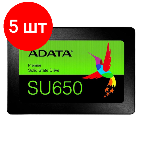 Комплект 5 штук, SSD накопитель A-Data 120Gb SATA3 2.5 (ASU650SS-120GT-R)
