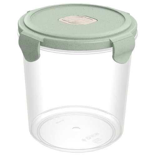 Phibo Контейнер для холодильника и микроволновой печи с клапаном Ecostyle 433121936, 13.7x13.7 см, зеленый флэк