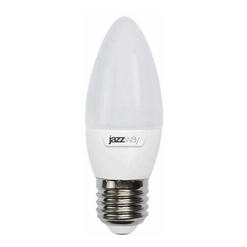 Лампа светодиодная PLED-SP C37 9Вт свеча 3000К тепл. бел. E27 820лм 230В JazzWay 5001923A (5шт. в упак.)