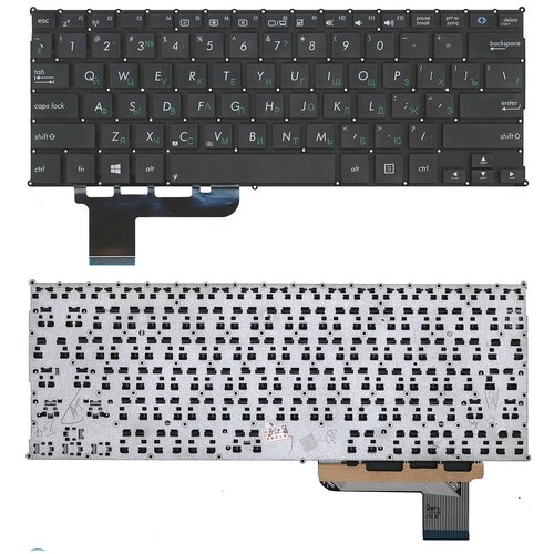 Клавиатура для ноутбука Asus S200E, русская, черная