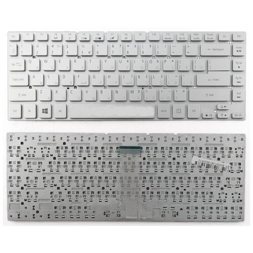Клавиатура для ноутбука Acer Aspire 4755 серебристая