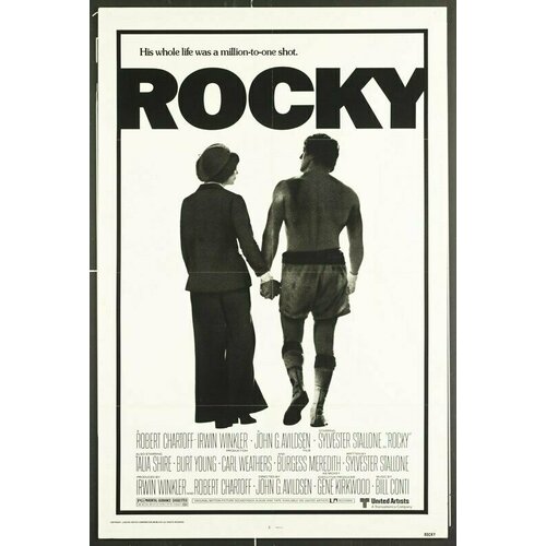 Плакат, постер на холсте Рокки (Rocky), Джон Г. Эвилдсен. Размер 30 х 42 см