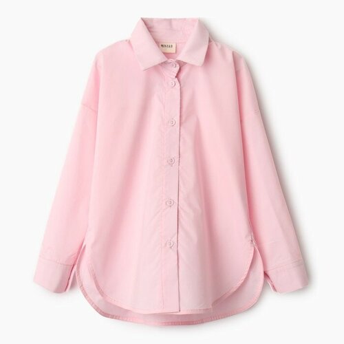 Рубашка Minaku, размер 122, розовый, мультиколор