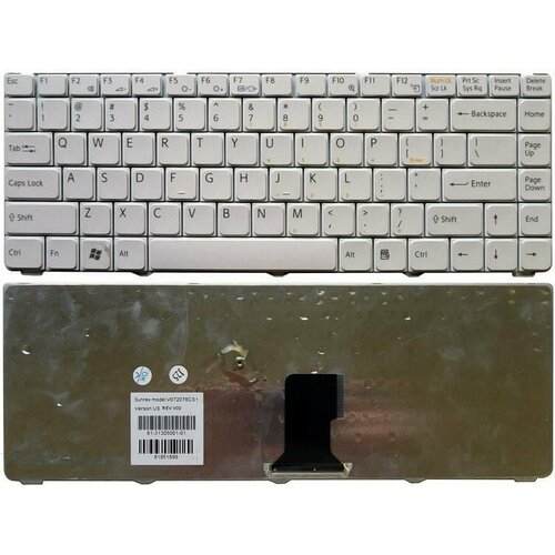 Клавиатура для ноутбука Sony Vaio 81-31305001-15 белая