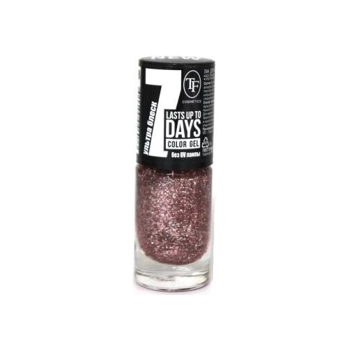 TF Cosmetics лак для ногтей 7 days Color Gel, 8 мл, №298 блестящий розовый