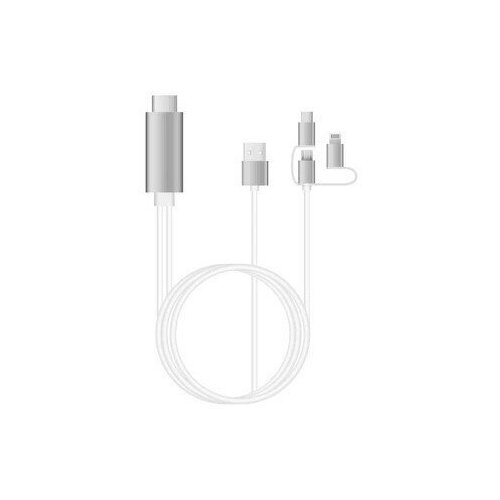 Кабель Apple Lightning / Type-C / Micro HDTV HDMI Mirascreen LD6m-3M