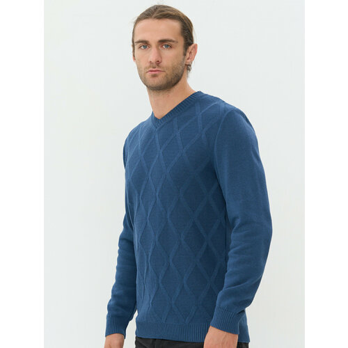 Пуловер VAY, размер 56, синий
