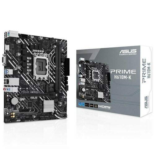 Материнская плата ASUS PRIME H610M-K /LGA1700, H610, DDR5, U32 GEN 1, M.2, MB