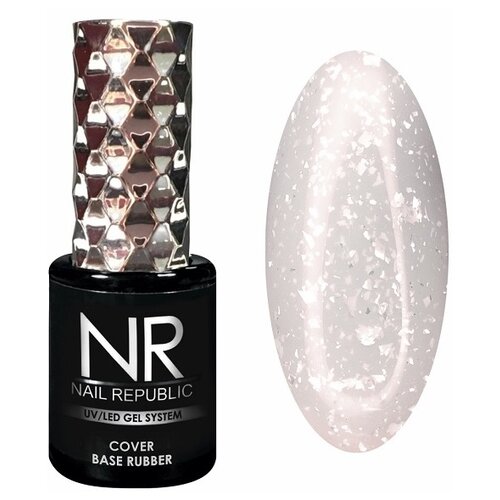 Nail Republic Базовое покрытие Cover Base Rubber MILK SHAKE, №116, 10 мл