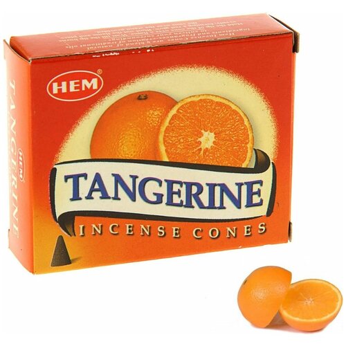 Благовония HEM "Tangerine" (Мандарин), 10 конусов