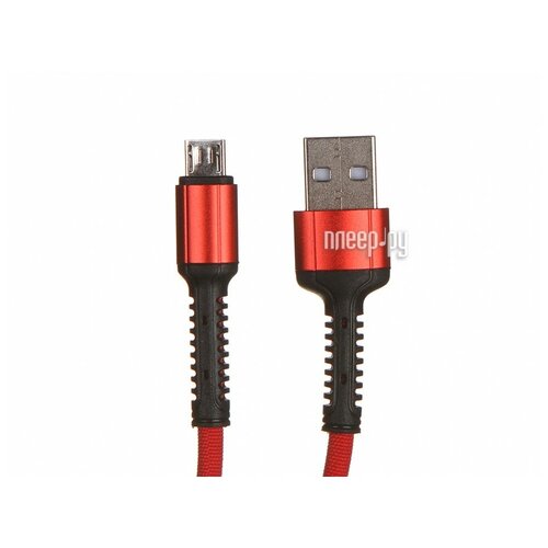 Кабель LDNIO LS64/ USB Micro/ 2m/ 2.4A/ медь: 120 жил/ красный