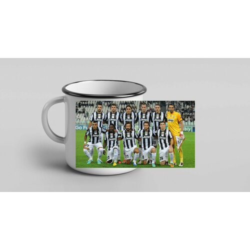 Кружка GOODbrelok металлическая эмалированная Ювентус, Juventus - 0001