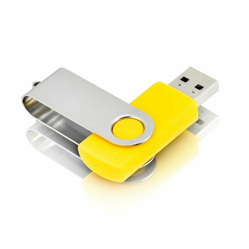 USB флешка, USB flash-накопитель, Флешка Twist, 16 Гб, желтая, арт. F01 USB 2.0 30шт