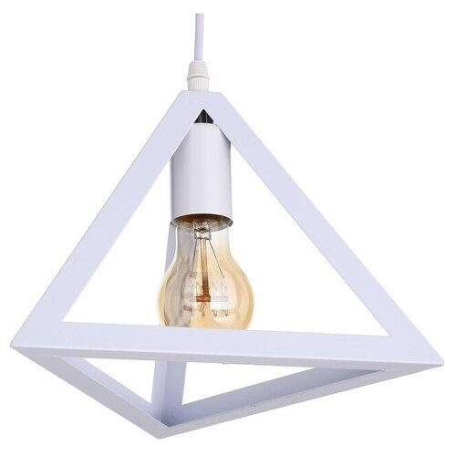 Светильник подвесной "Пирамида" 1x40Вт E27 белый 16х16х116 см./В упаковке шт: 1