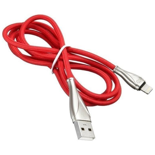 Кабель Digma USB A(m) Lightning (m) 1.2 м красный