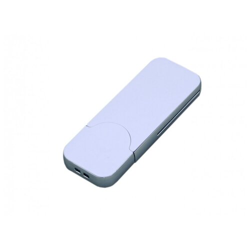 Пластиковая флешка для нанесения логотипа в стиле iphone (8 Гб / GB USB 2.0 Белый/White I-phone_style Недорогая флешка)