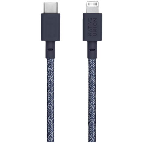 Кабель зарядный Native Union USB-C/LIGHTNING, 3 м, индиго