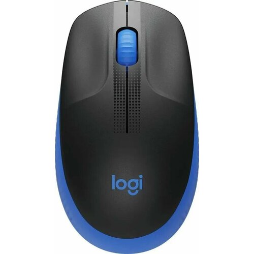 Компьютерная мышь Logitech M190 черный/синий (910-005914)