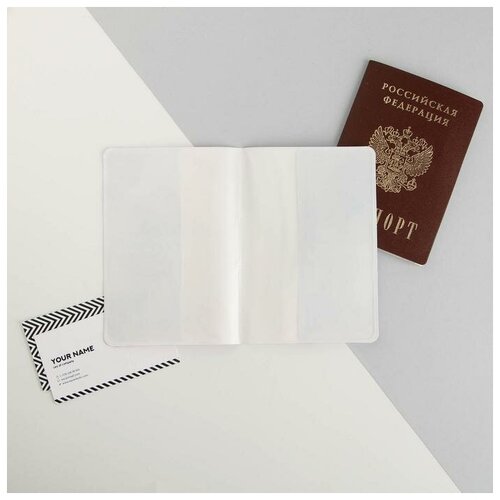 Обложка для паспорта Beauty Fox, серебряный, мультиколор