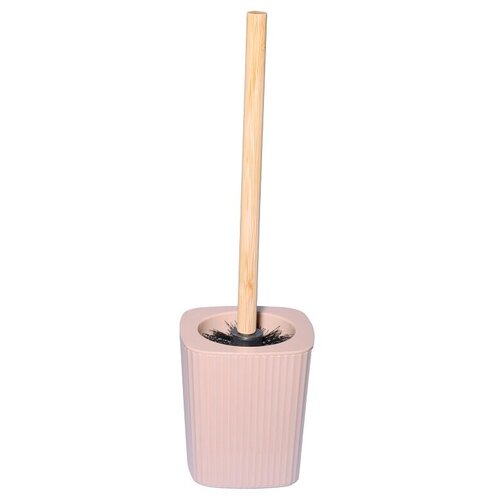 Ершик для унитаза NATUREL розовый +бамбук