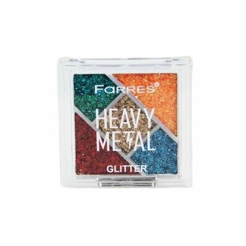 Farres cosmetics Тени для век Heavy Metal Glitter, тон 04