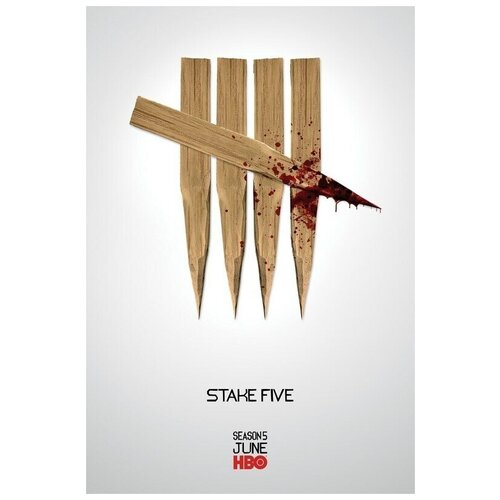 Плакат, постер на холсте Настоящая кровь (True Blood), Майкл Леманн, Скотт Уинант, Даниэль Минахан. Размер 42 х 60 см