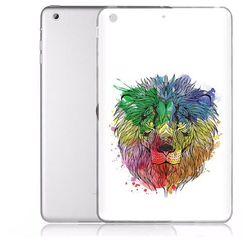 Чехол задняя-панель-накладка-бампер MyPads разноцветный гордый лев для Apple iPad Air (2013)-A1474/A1475/A1476 противоударный