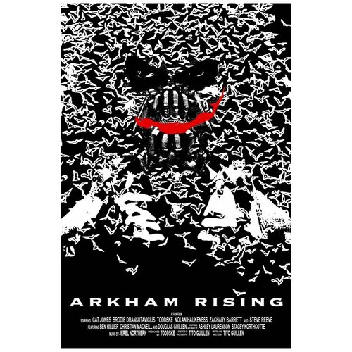 Плакат, постер на бумаге Batman-Arkham Rising/Бетман-Становление Аркхэма. Размер 21 х 30 см