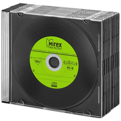 Диск Mirex CD-R 700Mb MAESTRO Vinyl (пластинка) slim 10 шт.