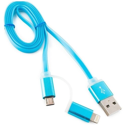 USB кабель универсальный (micro USB - Lightning) Cablexpert CC-mAPUSB2bl1m