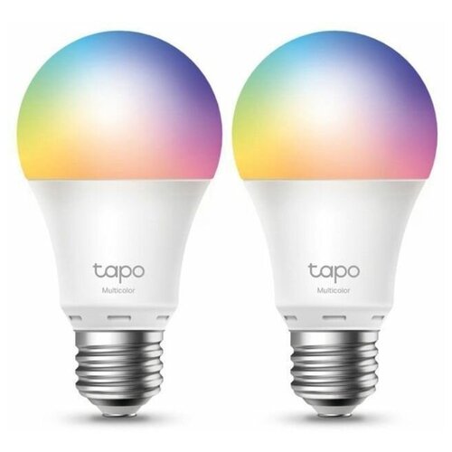 Умная лампа TP-Link TAPO L530E(2-PACK) E27 8.7Вт 806lm Wi-Fi (упак:2шт)