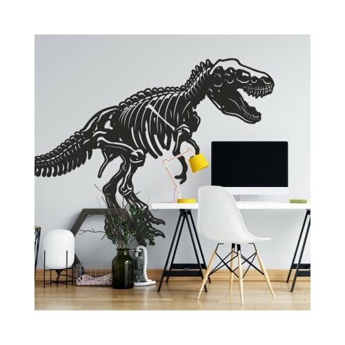 Наклейки на стену «Скелет динозавра»