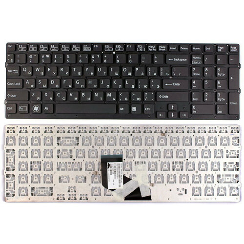 Клавиатура для ноутбука Sony Vaio 148952731 черная без рамки