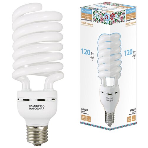 Энергосберегающие лампы E40 TDM Лампа люминесцентная НЛ-HS-120 Вт-6500 К–Е40 SQ0347-0050
