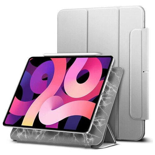 Чехол книжка ESR Rebound Magnetic Case с застежкой для iPad Pro 12.9 (2021) / iPad Pro 12.9 (2020), светло-серый