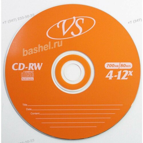 Диск VS CD-RW 80 4-12x