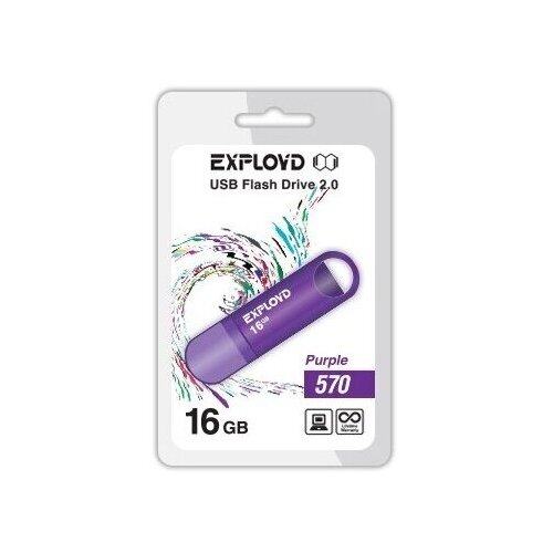 Usb-флешка EXPLOYD 16GB-570 пурпурная