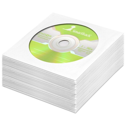 Диск SmartTrack DVD+R 4,7Gb 16x в бумажном конверте с окном, 25 шт