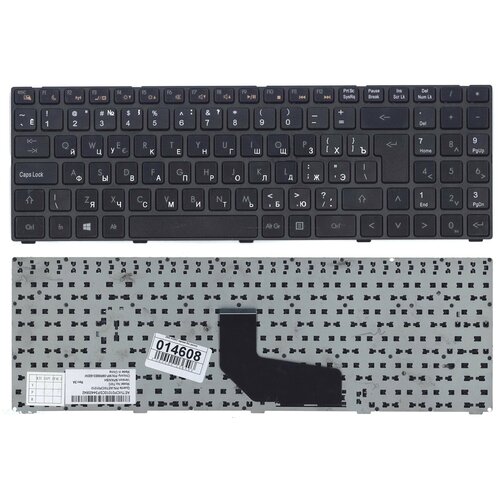 Клавиатура для ноутбука DNS 0162831 черная с рамкой