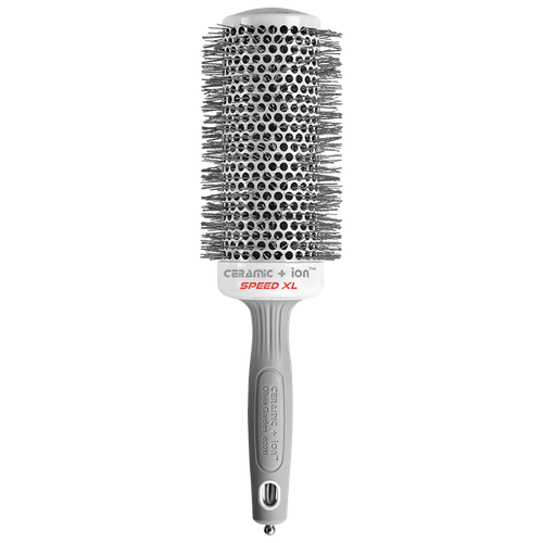 Термобрашинг Olivia Garden Expert Blowout Speed XL Wavy Bristles White & Grey ID2027 для волос, 55 мм