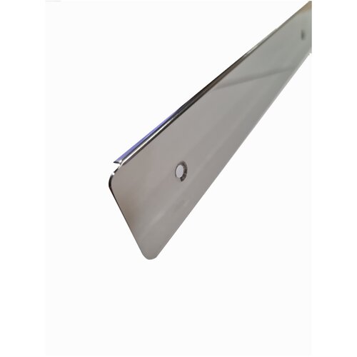 Планка для столешницы 26 мм, сталь, торцевая, универсальная, R9, полированная
